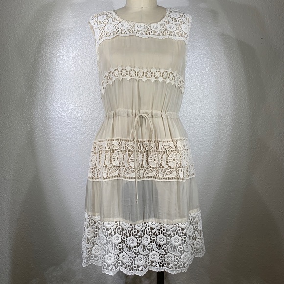 Johnny Was | Dresses | Johnny Was 4lnl Silk Chiffon Selene Dress Sz S ...